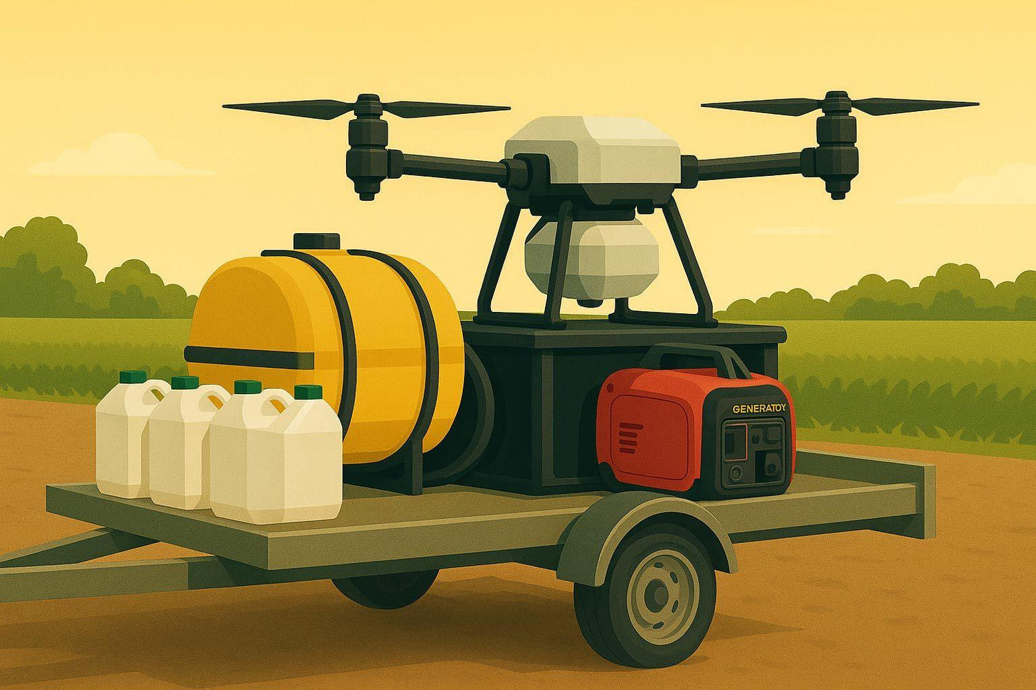 Drone Spray Trailer Setup: Essential Equipment and Tips – Drone Spray Pro