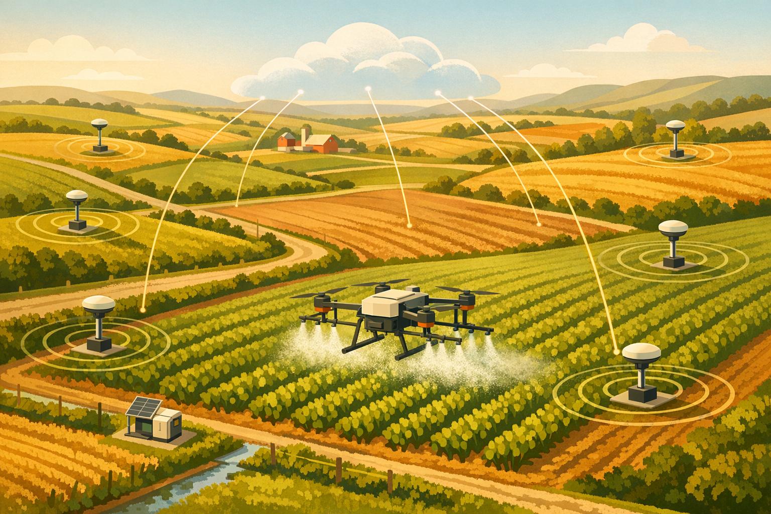 Crowdsourced GPS Networks: How RTK Works – Drone Spray Pro